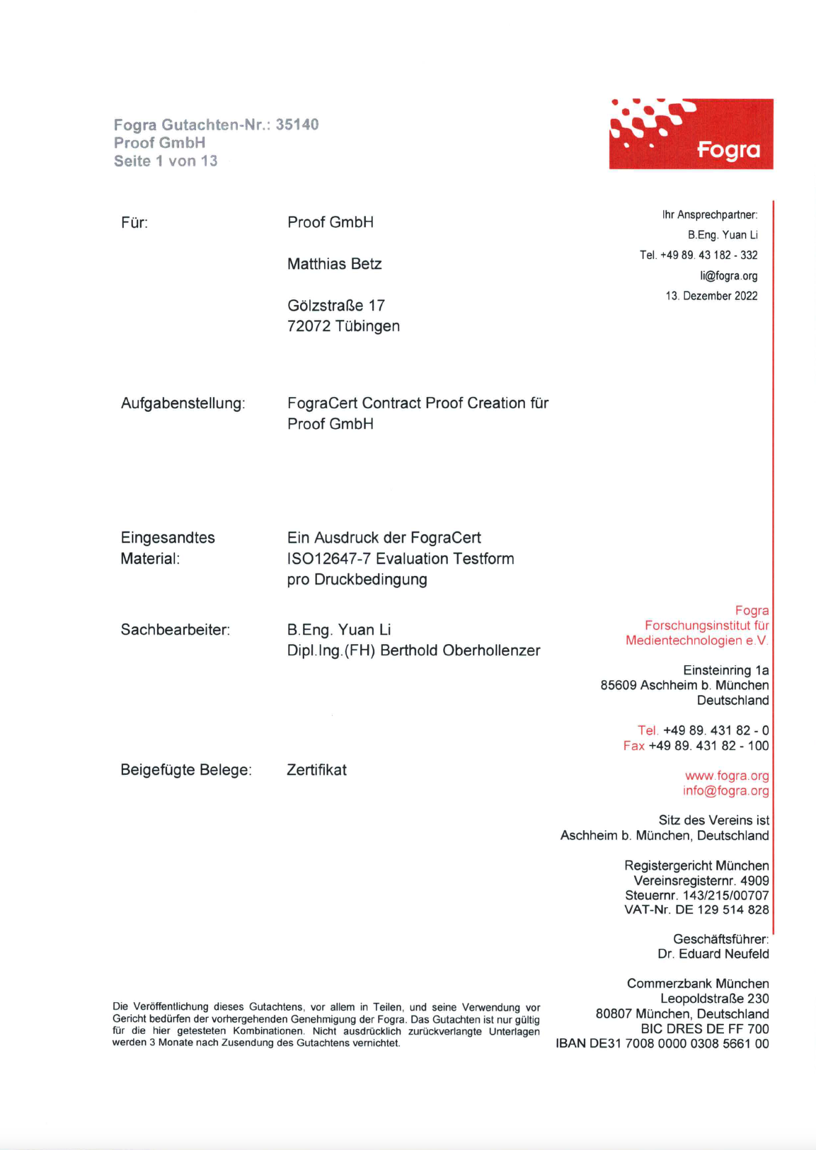 Proof.de: Alles zu Proof, Farbproof, Digitalproof